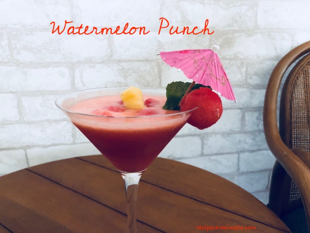 Watermelon Punch Recipe - Recipes are Simple